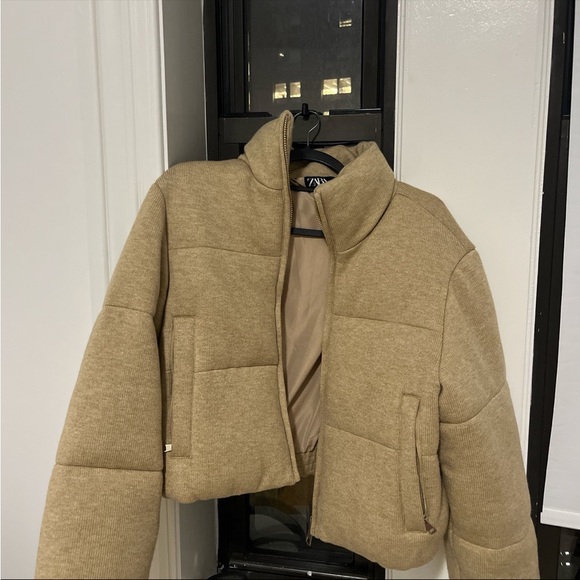 Jackets & Coats | Zara Puffer Knit | Poshmark